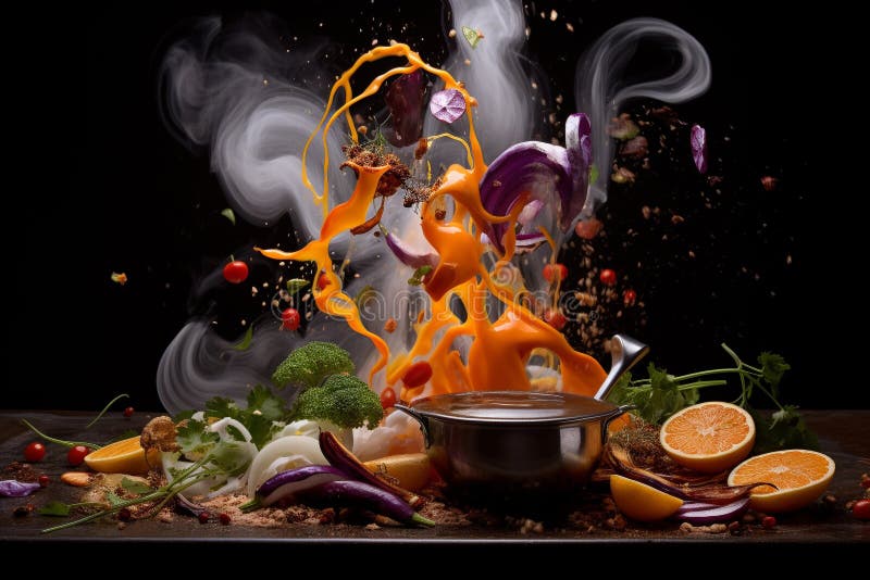 Generative AI : Culinary Canvas: an Abstract Representation of Gourmet ...