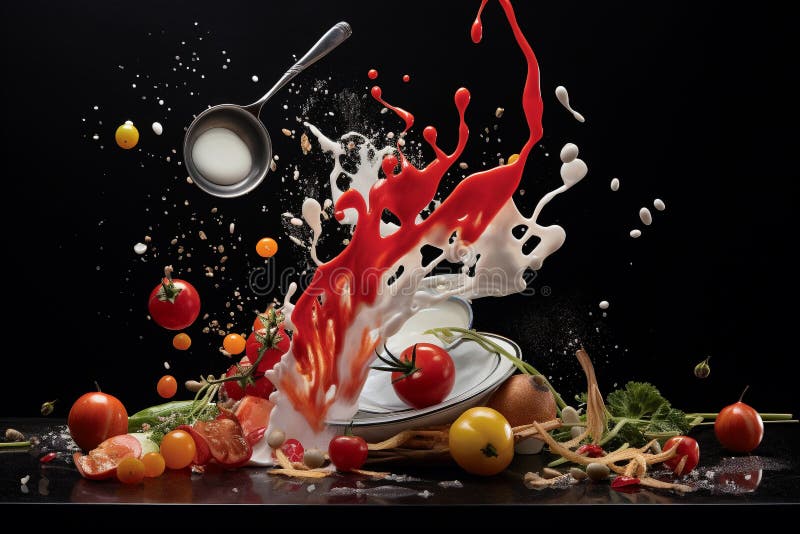 Generative AI : Culinary Canvas: an Abstract Representation of Gourmet ...
