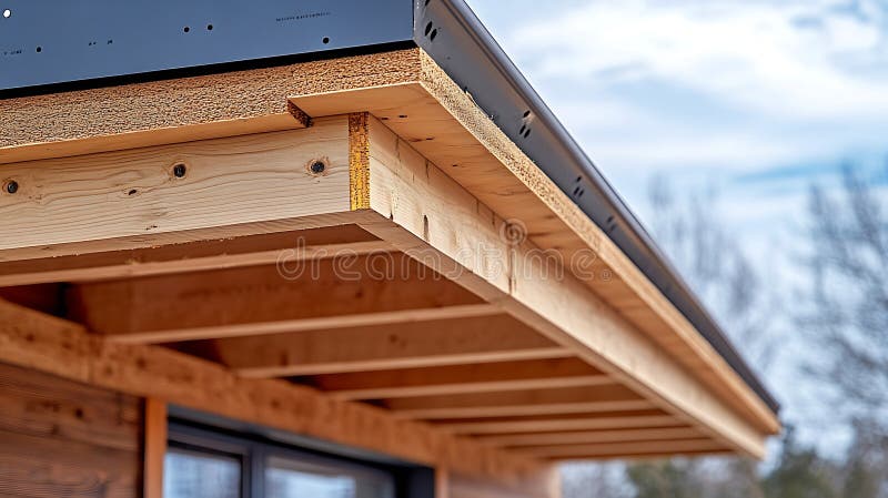 Generative AI Currently Joist Framework for House is Being Installed ...