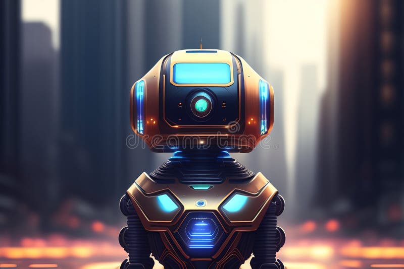 Generative AI: Cute and Little Robot Helper with Artificial ...