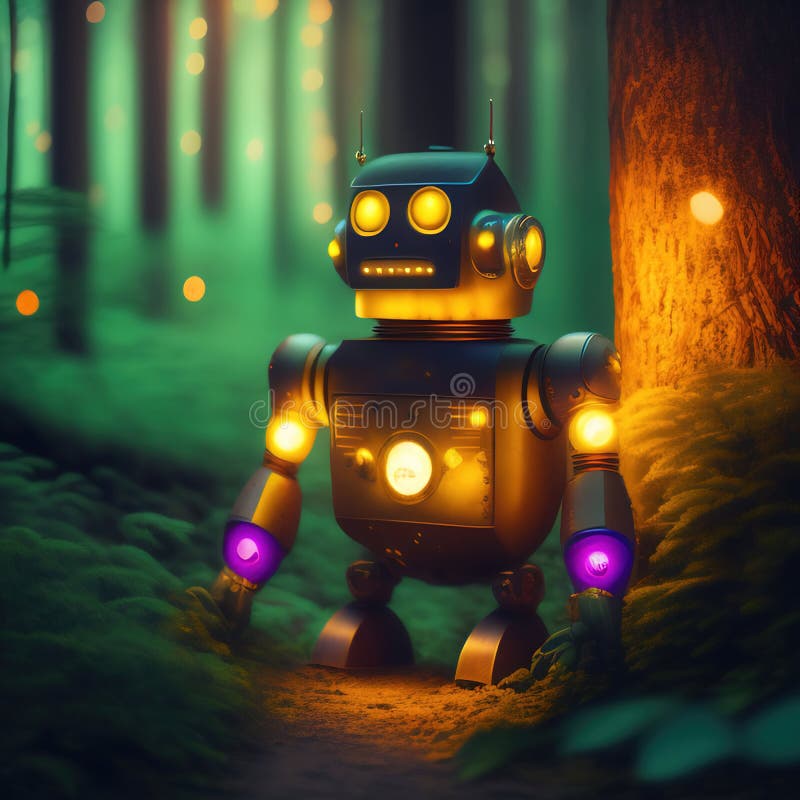 Generative AI: Cute and Little Robot Helper with Artificial ...