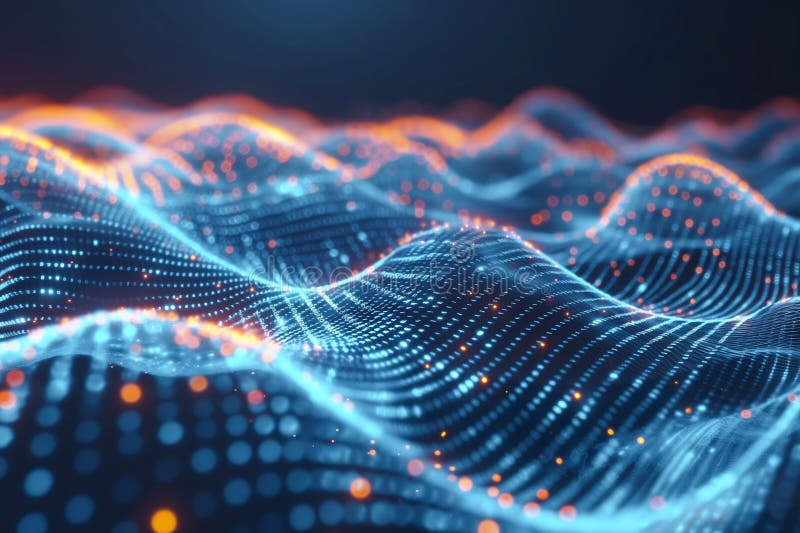Cyber Big Data Flow Blockchain Data Fields Network Line Connect