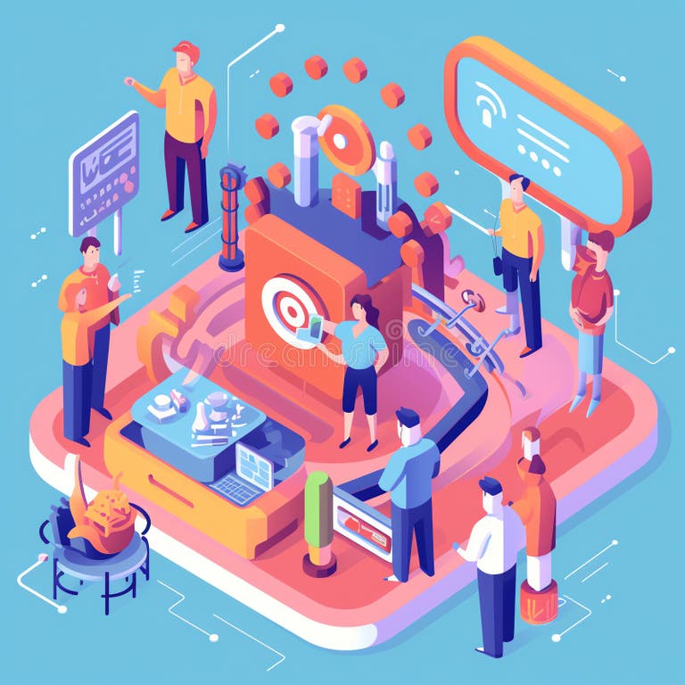 Generative AI 3D Customer Centric Illustration- Stock Illustration ...