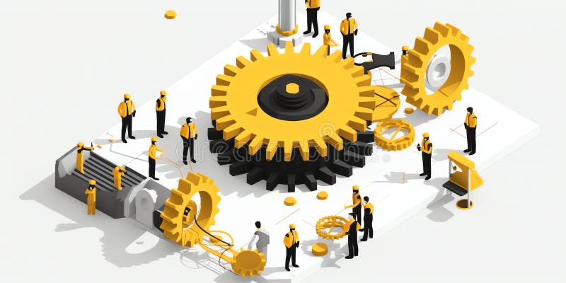 Generative AI 3D Printing Technology Concept- Stock Illustration ...