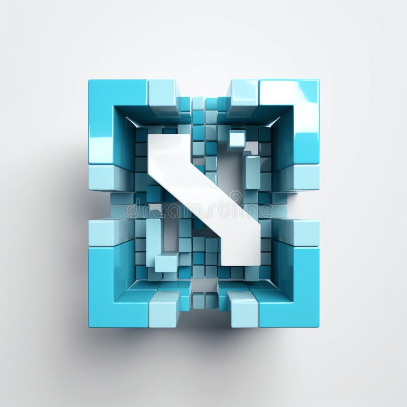 Generative AI 3d Realistic Hashtag Symbol- Stock Illustration ...