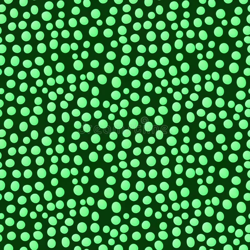 Generative Ai. Dark Green Background Filled with Light Green Circles ...