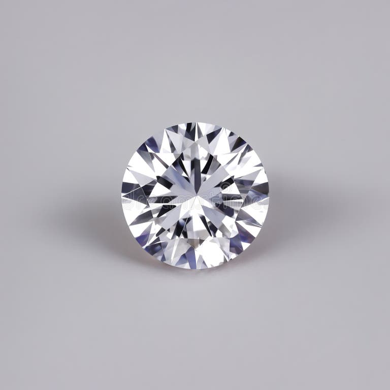 Generative AI, Delicate Shiny Diamond Close-up Stock Illustration ...