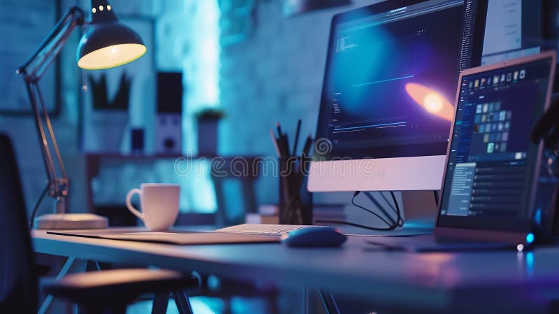 Generative AI Designers Desk with Responsive Web Ux Design User ... Generative AI Designers Desk with Responsive Web Ux Design User ...