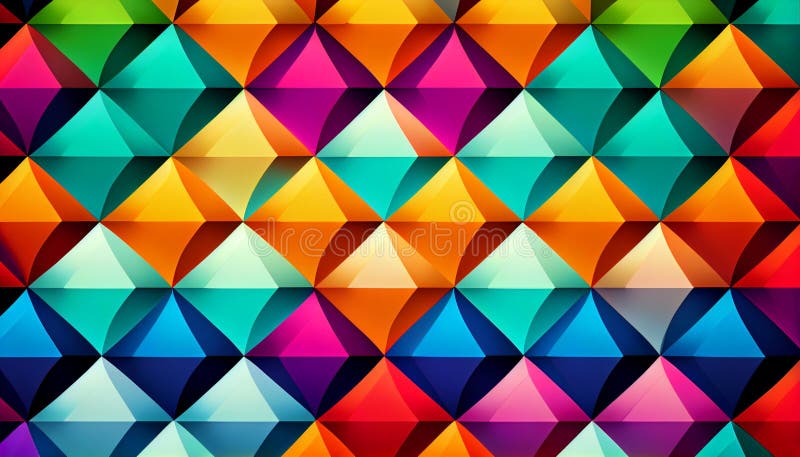 Generative AI, Diamond Prism - Vibrant Abstract Background Stock ...