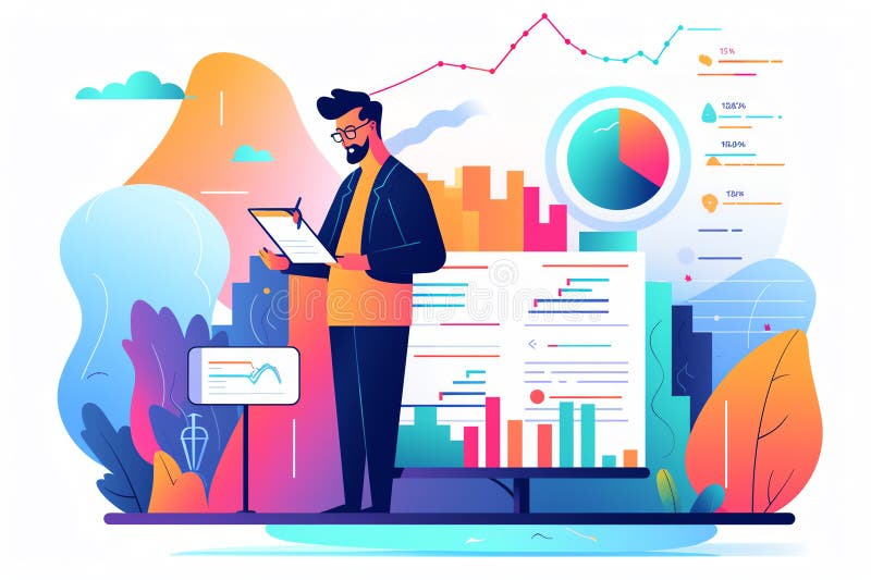 Analyst Cartoon Data Stock Illustrations – 1,720 Analyst Cartoon Data ...