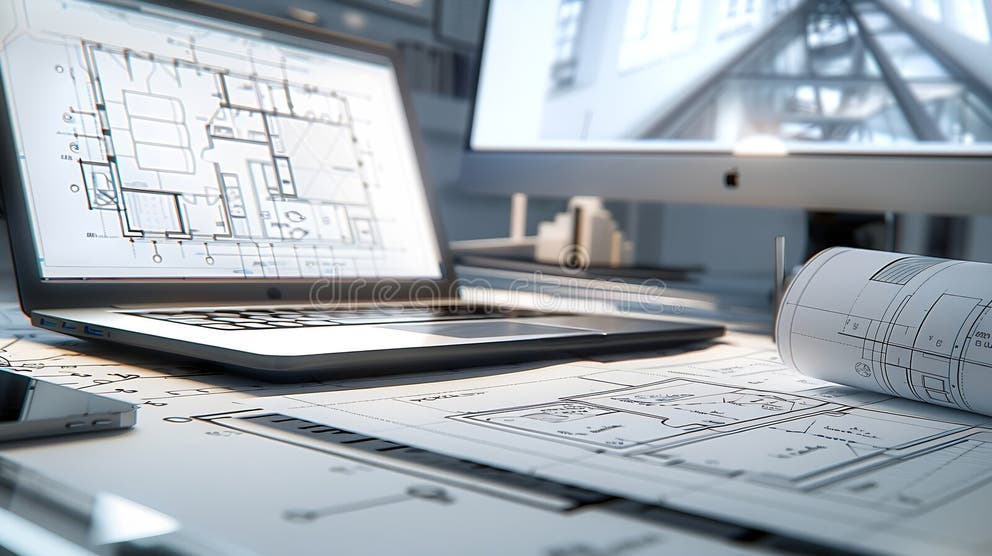 Generative AI Digital Blueprint by Architecture Design Software on ...