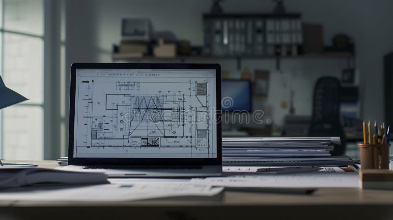 Generative AI Digital Blueprint by Architecture Design Software on ...