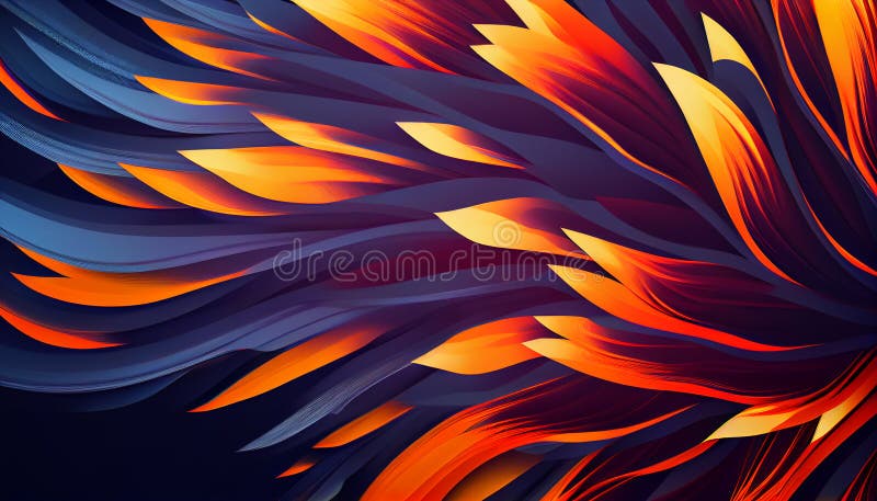 Generative AI, Dual Tones: Dynamic Abstract Background in Vibrant ...