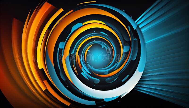 Generative AI, Dual Tones: Dynamic Abstract Background in Vibrant ...