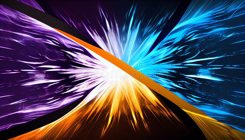 Generative AI, Dynamic Duet: Abstract Background in Vibrant Dual Hues ...