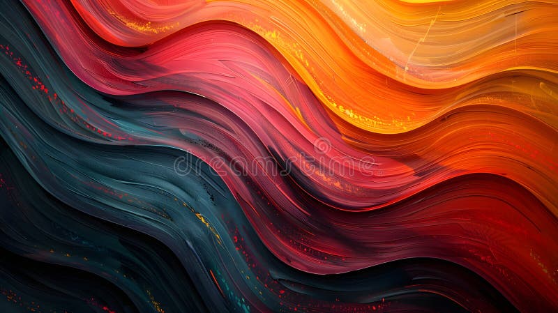 Generative AI. Dynamic Layers of Color in an Abstract Dance Stock ...