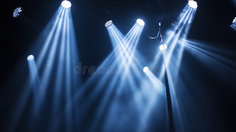 Generative AI Dynamic Stage Lighting Beams Illuminating the Performance ...