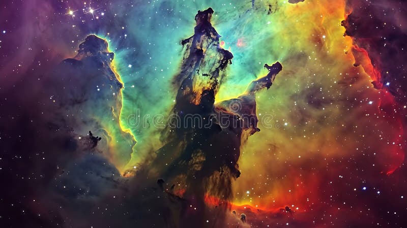 Generative AI the Eagle Nebulaas Pillars of Creation this Image Shows ...