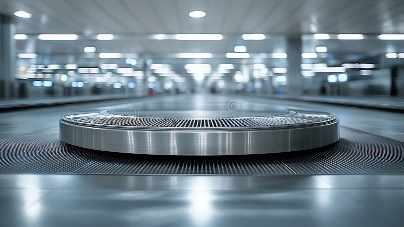 Generative AI Empty Baggage Carousel in Airport Hall Business Concept ... Generative AI Empty Baggage Carousel in Airport Hall Business Concept ...