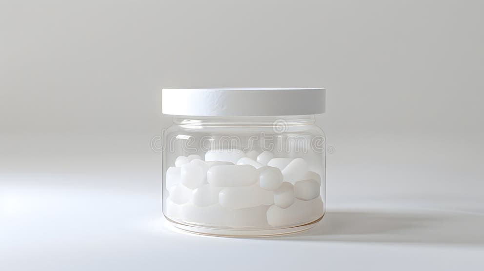 Generative AI Empty and Closed Plastic Transparent Jar Container for ...