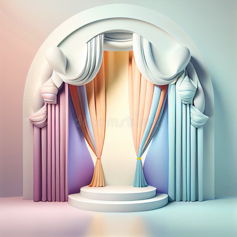 Stage stock illustration. Illustration of cloud, digital - 20047014