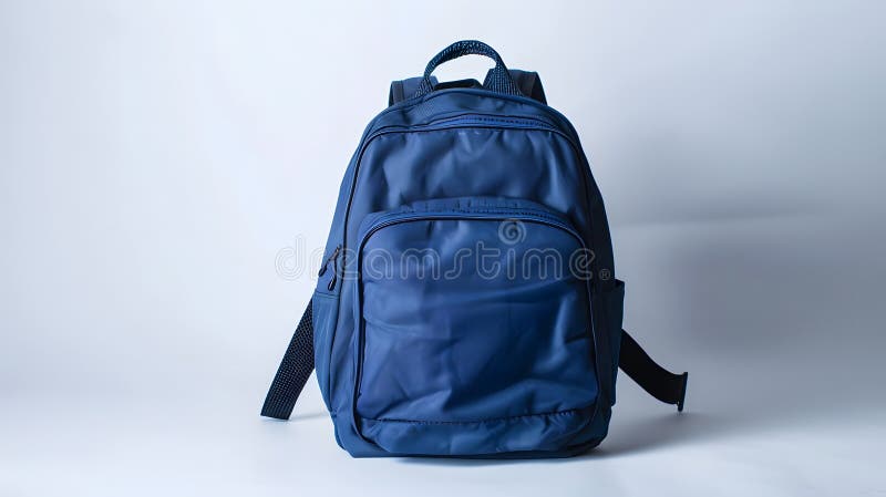 Generative AI Empty School Backpack on White Background Business ...