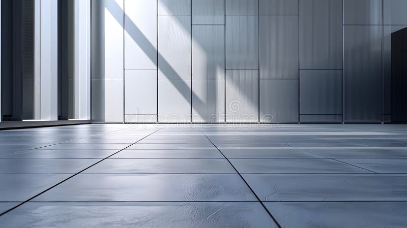 Generative AI Empty Square Front of Modern Architectures Business ...