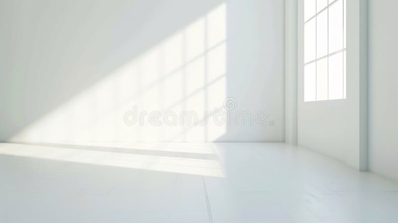 Generative AI Empty White Room Business Concept. Stock Photo - Image of ...