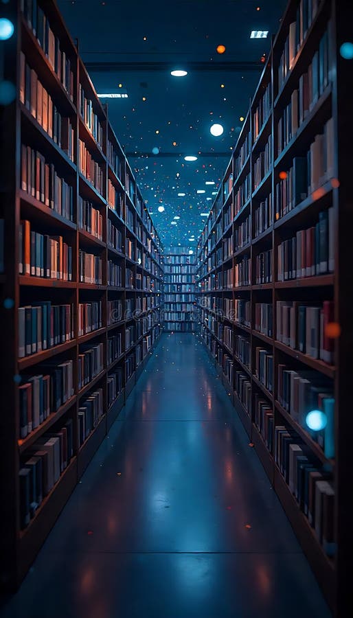 Generative AI Envisioning a Luminescent Library: a Digital Tapestry of ...