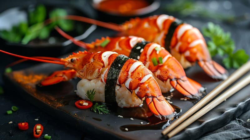 Generative AI Explore Culinary Art with Three Uncooked Lobster Tails ...