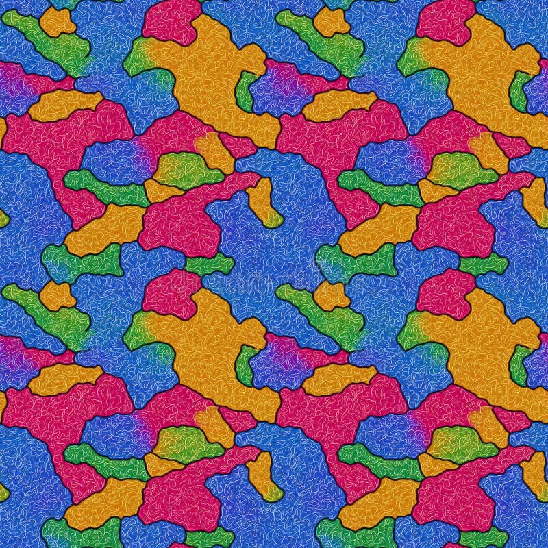 Generative Ai. Fabric of Bright and Unusual Coloring, Seamless Texture ...