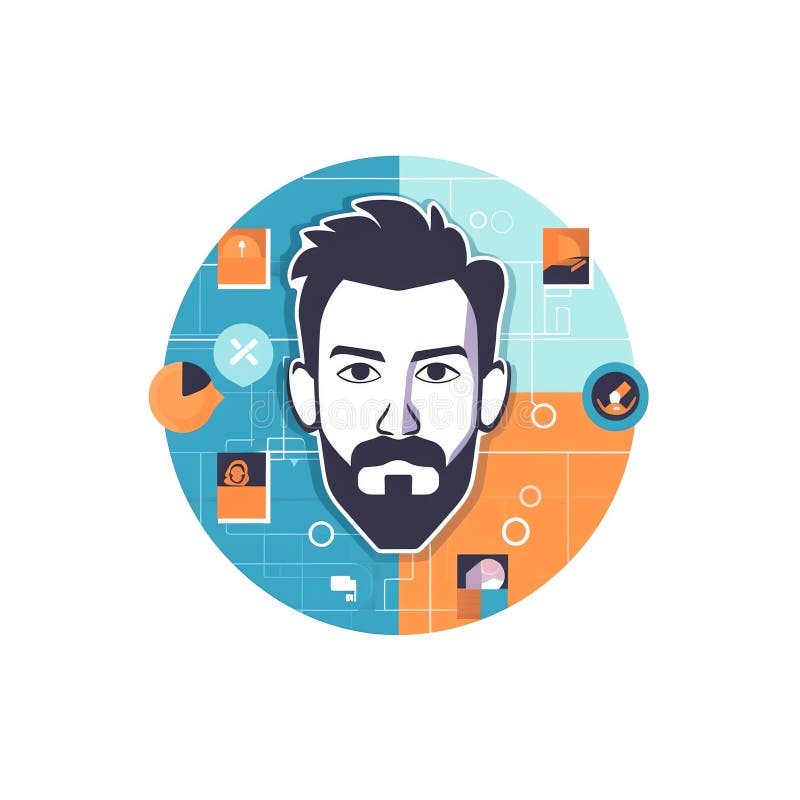 Generative AI Face Recognition Technology Concept- Stock Illustration ... Generative AI Face Recognition Technology Concept- Stock Illustration ...