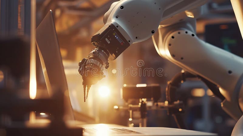 At_the_Factory_Automation_Engineer_Uses_Laptop_1 Stock Image - Image of ...