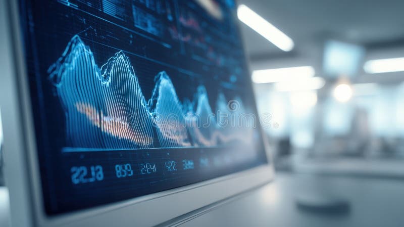 Generative AI Financial Data Analysis on Modern Computer Screen ...