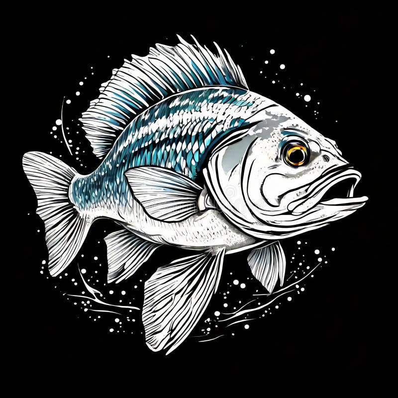 Generative AI, Fish Cartoon Character Stock Illustration - Illustration ...
