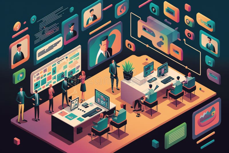 Generative AI: Flexible Workspaces and Coworking Concepts Stock ...