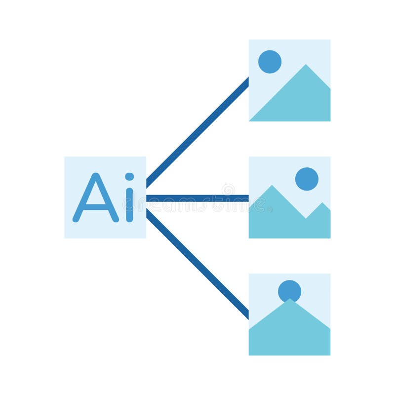 Generative AI flow icon stock vector. Illustration of future - 362053608