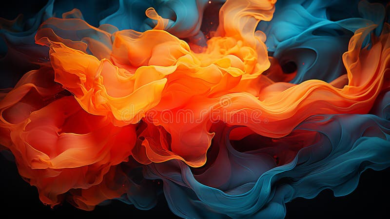 Generative AI, Fluid Dance stock illustration. Illustration of ...