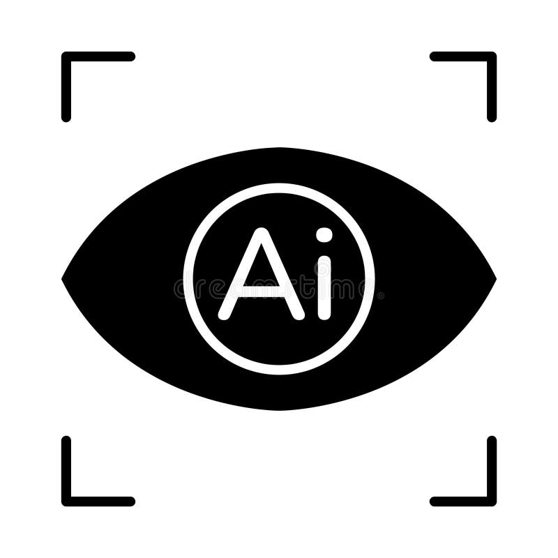 Generative AI focus icon stock illustration. Illustration of optical ...