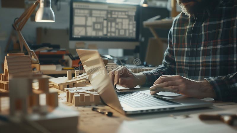 Generative AI a Focused Carpenter Develops Layouts from Wood Models 3D ...