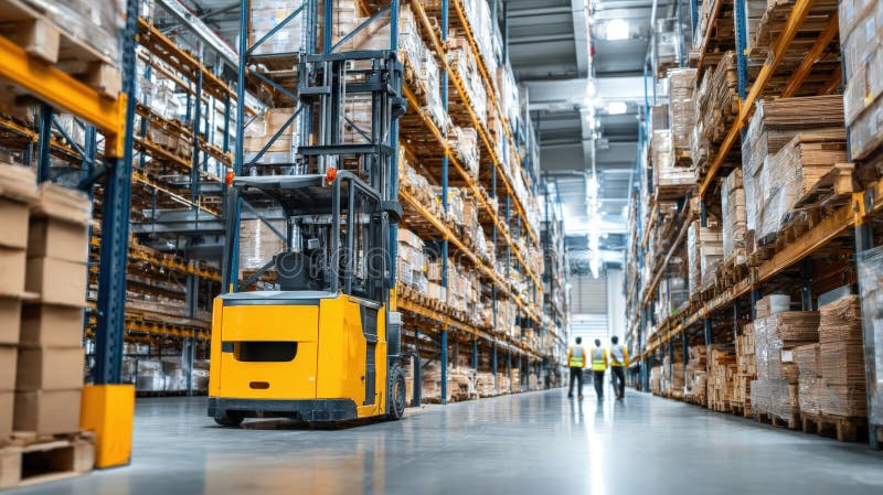 Generative AI Forklift in a Large Distribution Warehouse with Workers Inventory Management and ...