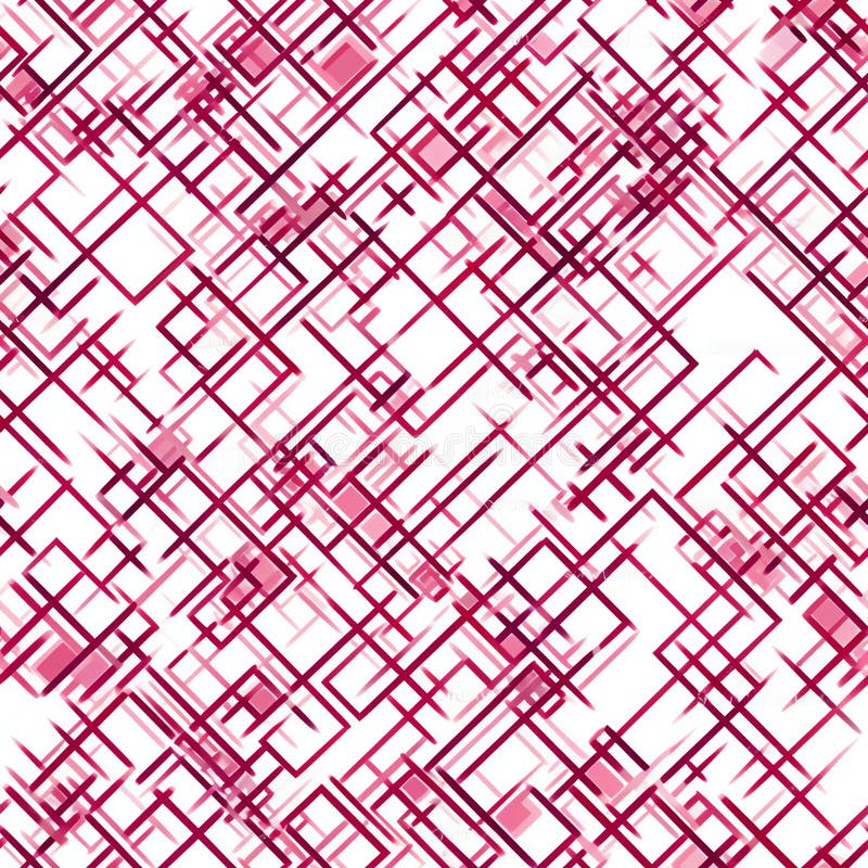 Generative AI Fun Pink Line Doodle- Stock Illustration - Illustration ...