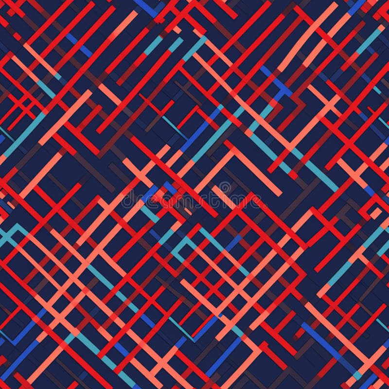 Generative AI Fun Red Line Doodle- Stock Illustration - Illustration of ...