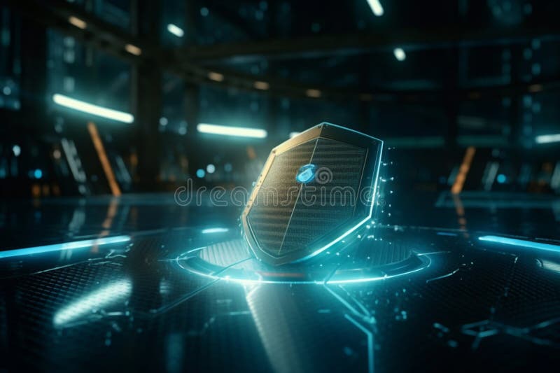 Generative AI. Futuristic Data Shield: the Background of Safety ...