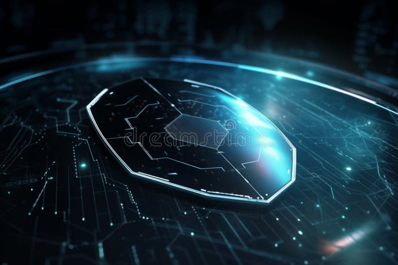 Generative AI. Futuristic Data Shield: the Background of Safety ...