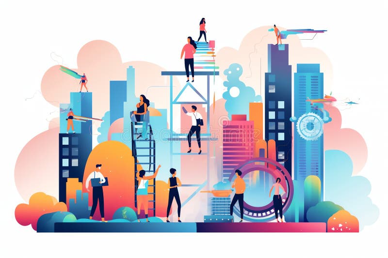 Generative AI 5g Technology Concept- Stock Illustration - Illustration ...