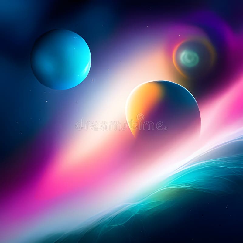 Galaxy Wallpaper. Generative AI. Stock Illustration - Illustration of ...