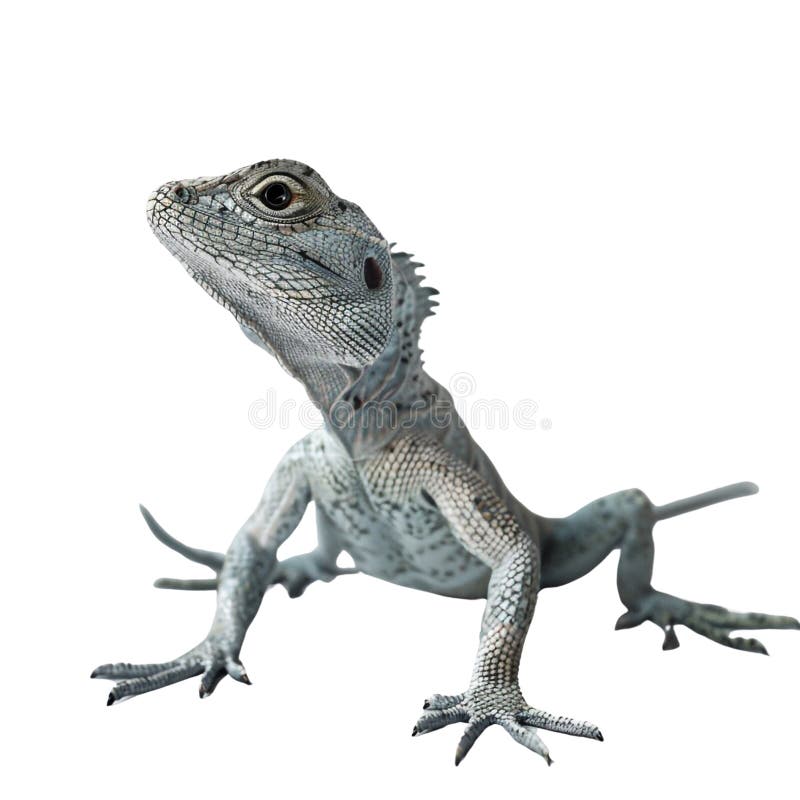 A CloseUp of a Gray Lizard stock image. Illustration of realistic ...