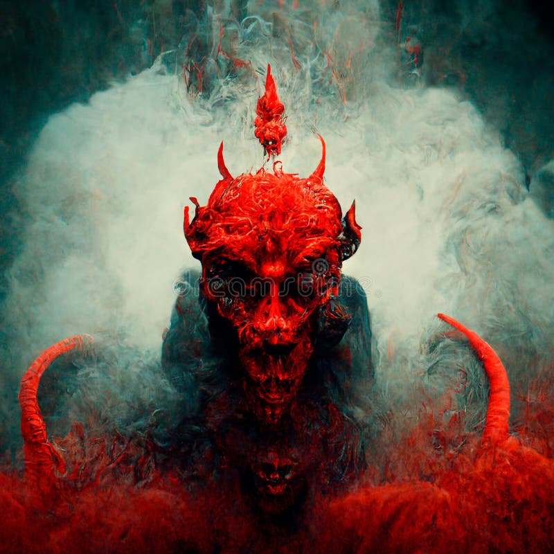 GENERATIVE AI, GENERATIVE, AI, Demon Coming Out of Hell Stock ...