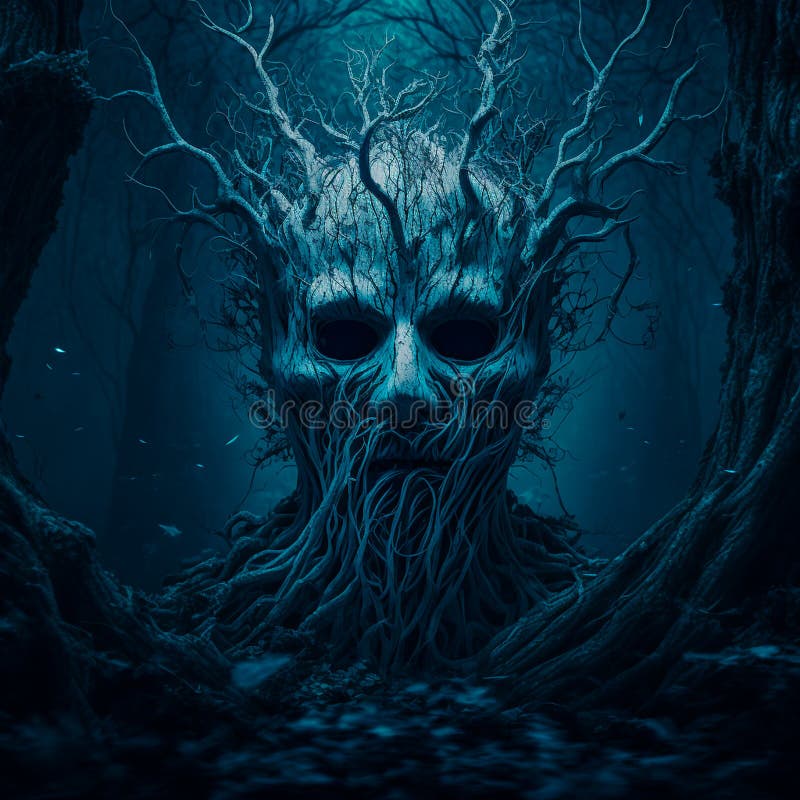 GENERATIVE AI, GENERATIVE, AI, Terrifying Enchanted Forest at Night by ... GENERATIVE AI, GENERATIVE, AI, Terrifying Enchanted Forest at Night by ...